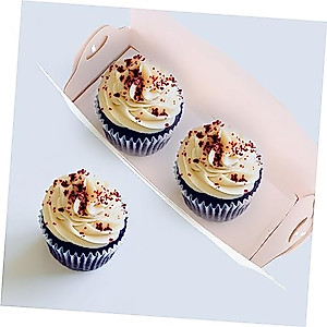 Cabilock 6pcs Packing Boxes Portable Cake Box Cupcake Decorating Donut Boxes Marble Pattern Cake Boxes Cupcakes Containers Paper Cake Boxes Handheld Candy Boxes Cardboard Cupcake Stand Mini