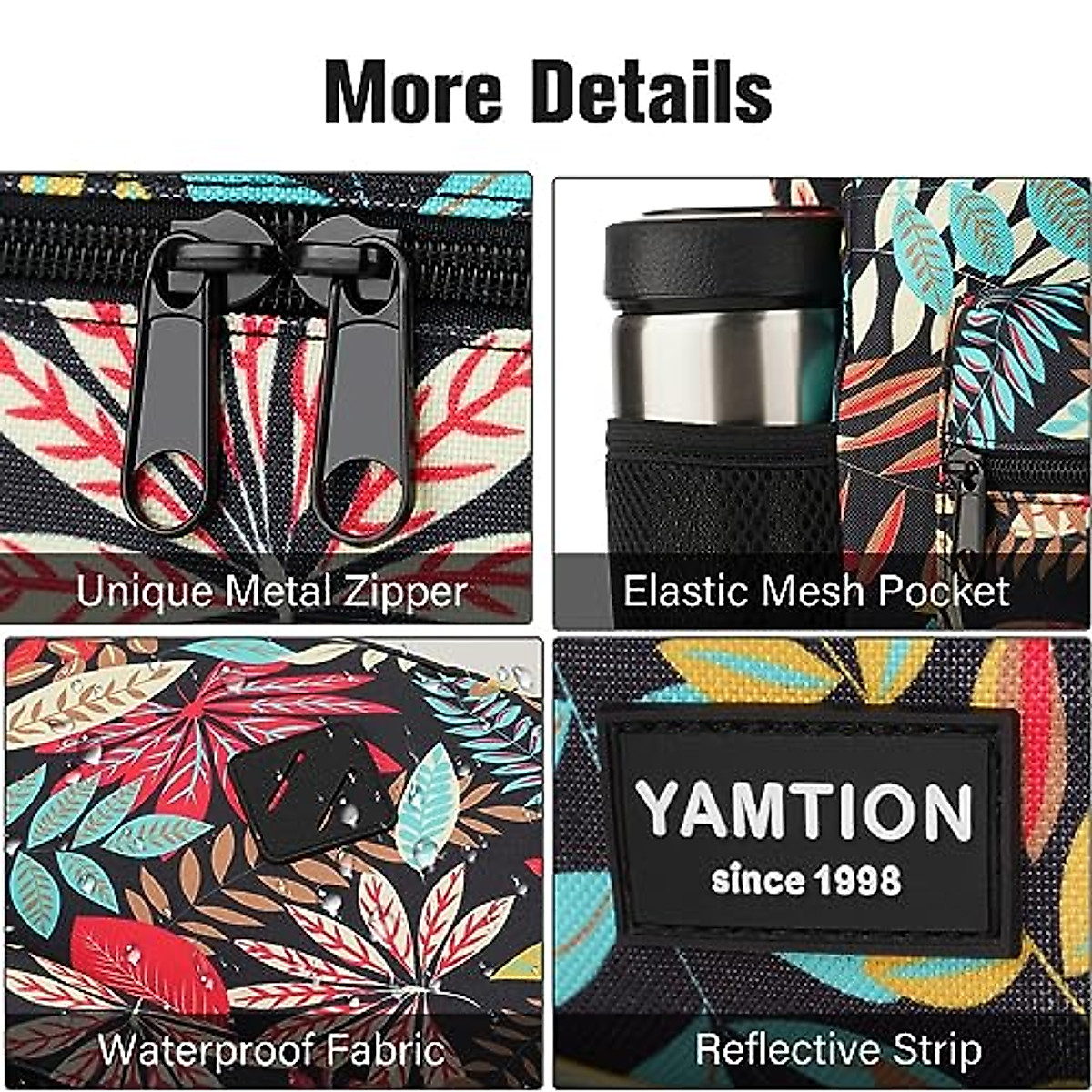 YAMTION Laptop Backpack Women,School Backpack Printing with USB Port for College Work Business Travel