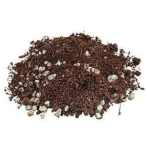 Terrarium Potting Soil Mix (4 Quarts), w/Blended Filtering Charcoal Custom Made for Terrariums