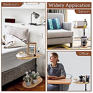 PETIARKIT Bathtub Tray, Bamboo Bathtub Tray Table with Wine Glass and Phone Holder, Height Adjustable, Rotatable Bath Caddy Tray for Luxury Bath, Home Organizer for Sofa, Bed, Table.