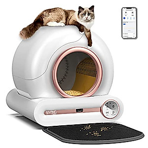 Freefa 2023 Automatic Self Cleaning Cat Litter Box, 65L+9L Large Capacity Smart Cat Litter Box, Automatic Cat Litter Box, Electric Litter Box for Multiple Cats, No Scoop, App Control