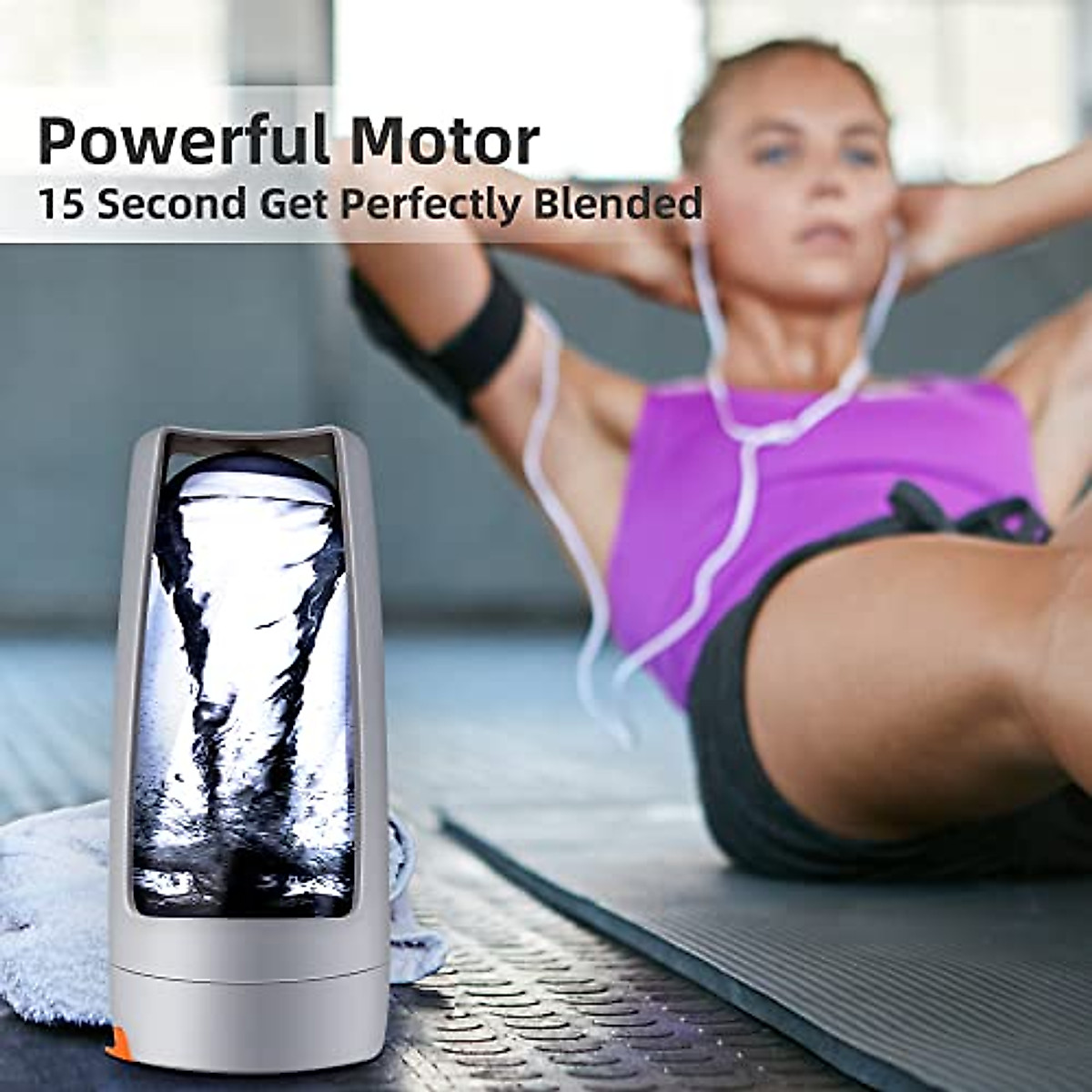 Electric Shaker Bottle, Gifts for Men Dad Husband, Made With Tritan - BPA Free Shaker Bottles For Protein Mixes - Upgrade 20OZ Electric Water Bottle For Protein Powder, Shakes, Coffee,Cocktail