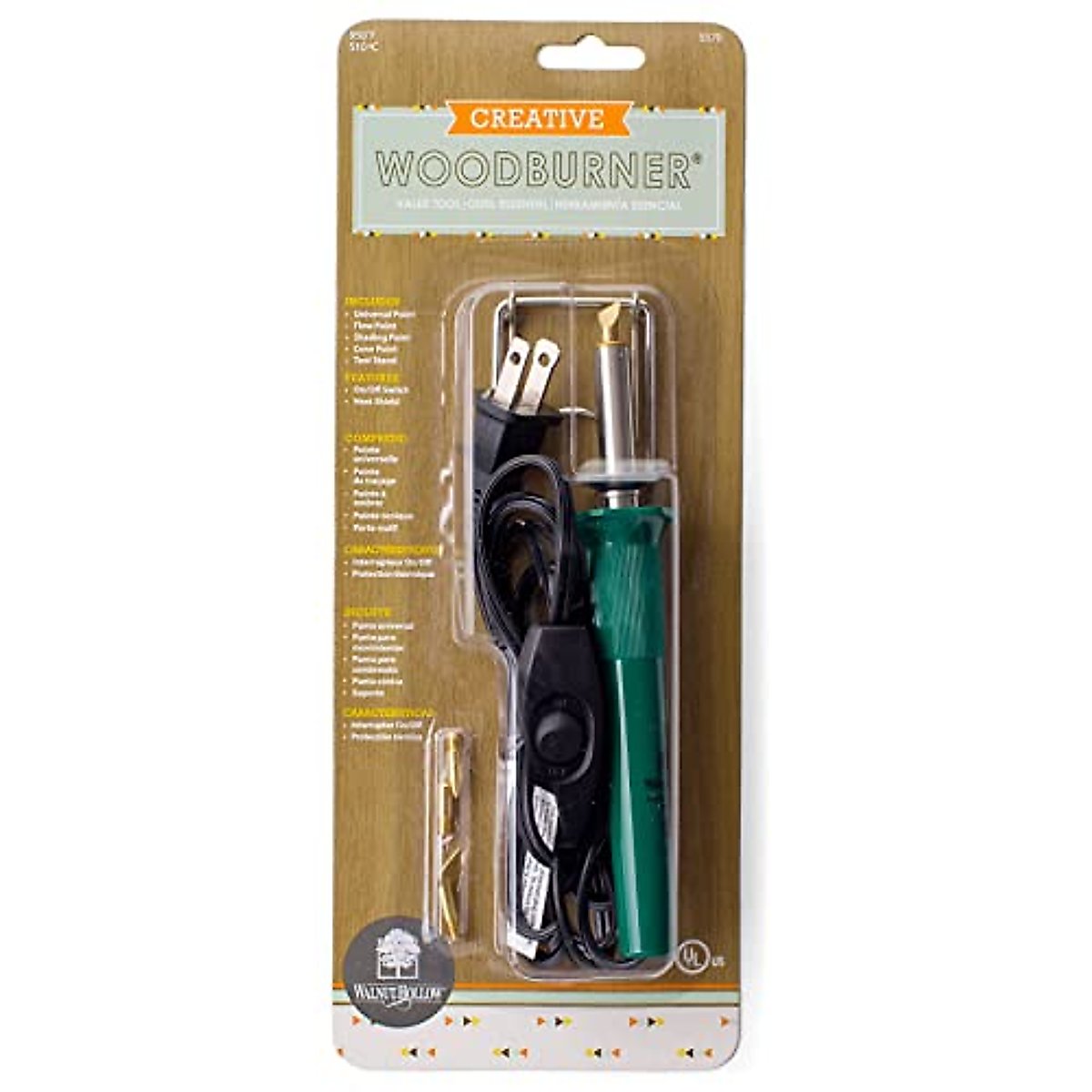 Walnut Hollow Creative Woodburner Introduction Value Pen for Beginner and Intermediate Woodburning, 4 Tips