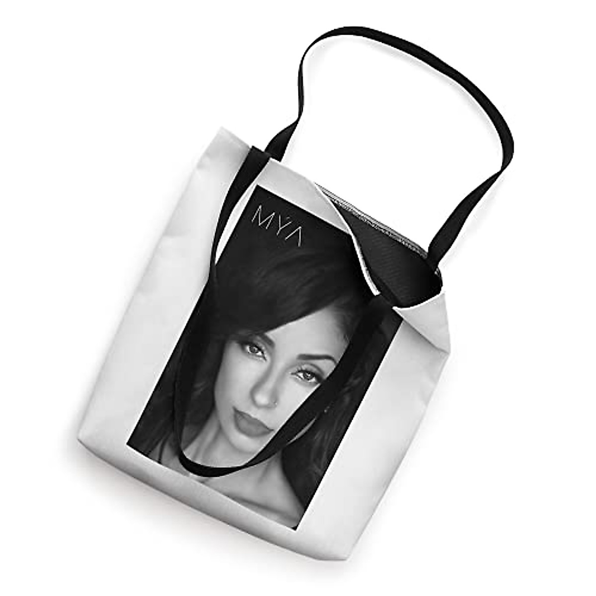 Mya Close Up Black & White Tote Bag