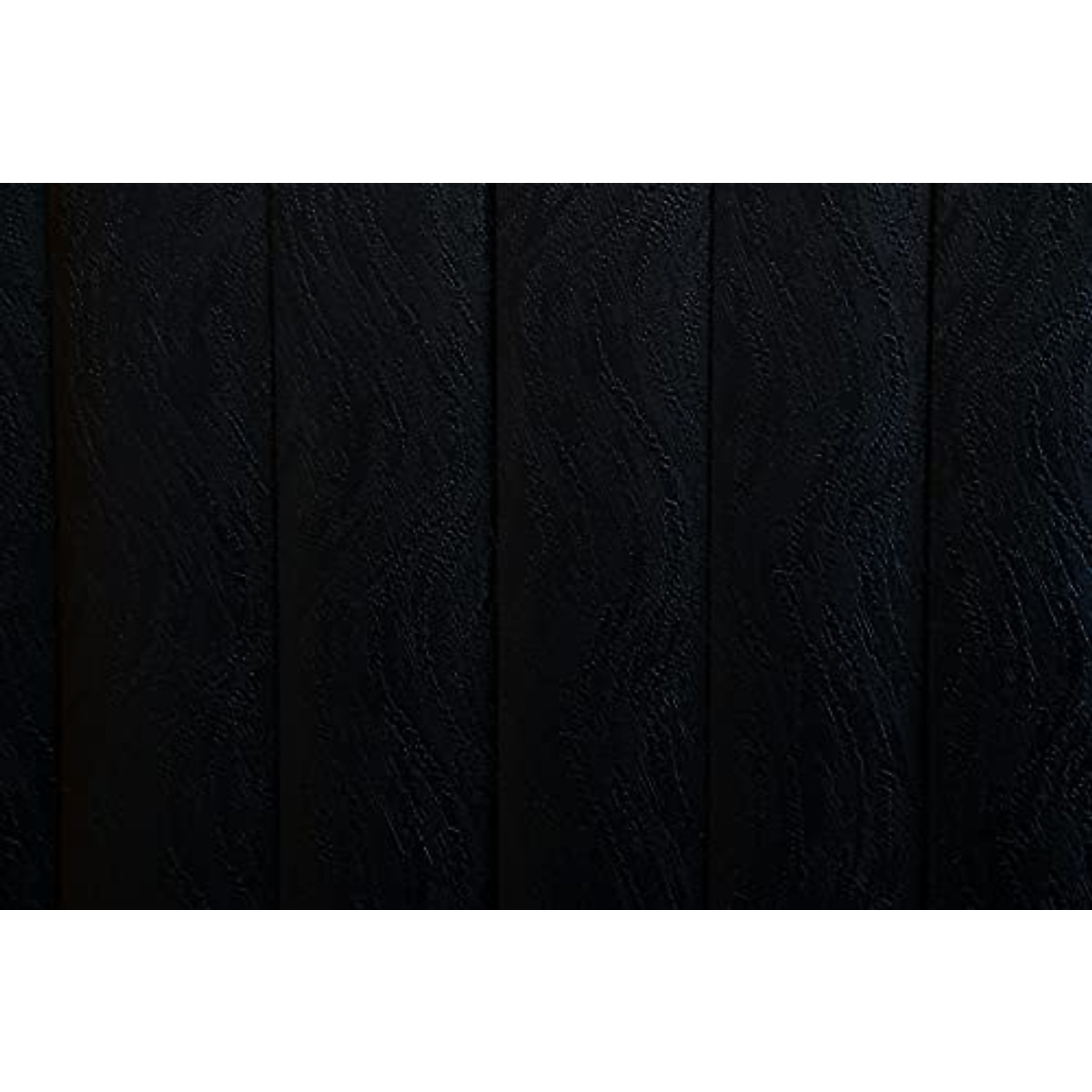 Black Frisco Textured Vinyl Vertical Blinds with 3-1/2" Embossed Vanes 68" Wide x 72" Long Cordless
