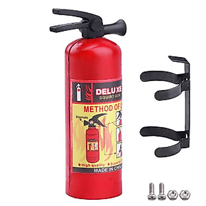 CrazyHobby RC Decoration Fire Extinguisher with Sticker for 1/10 Scale RC Rock Crawler Traxxas TRX4 Axial SCX10 & SCX10 II Redcat Gen7 Gen 8 RC Car Truck Parts