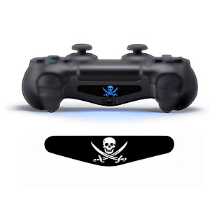 1 PCS Custom Game Light Bar Stickers Decal LED Cover Lightbar Film for PS4 Playstation 4 Controller (F)