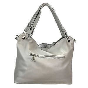 Zzfab Big Flower Purse with Clasp Grey