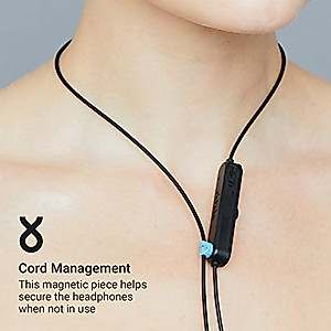 JAM Sweat Resistant Wireless Bluetooth Earbuds 6 Hour Playtime, Hands-Free Calling, Magnetic Cord Management, Lightweight Design Live Loose Sport Headphones Black