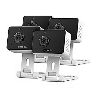 Zmodo Mini WiFi Camera, Video Baby Monitor with Camera and Audio, 1080p Wireless Security Camera, Two-Way Audio, 4 Pack