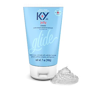K-Y Jelly Classic Water-Based Personal Lubricant, Water Based Lube Helps Relieve Discomfort, 7 FL OZ