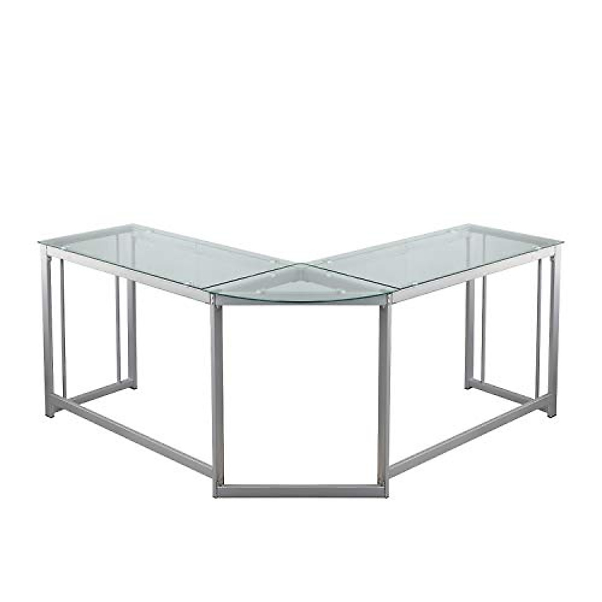 sogesfurniture Computer Glass Desk Large Offic Desk Computer Table Desk Writing Desk, BHUS-UT-096