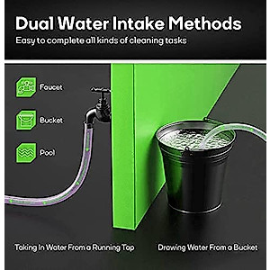 Homdox Pressure Washer 1.7 GPM Electric Pressure Washer 1800W High Pressure Washer Cleaner with 4 Nozzles, Foam Cannon Car Power Washer for Patio Garden Yard Vehicle (Green)