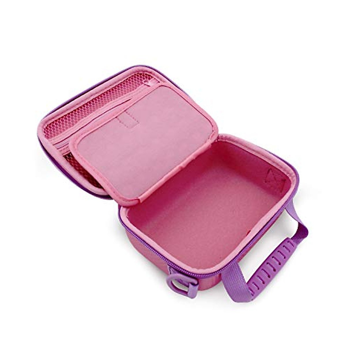 CASEMATIX Pink Camera Case Compatible with VTech KidiZoom Camera - Protective Travel Case with Shoulder Strap Compatible with VTech KidiZoom Duo Selfie Cam, Pix, Twist Connect and More!