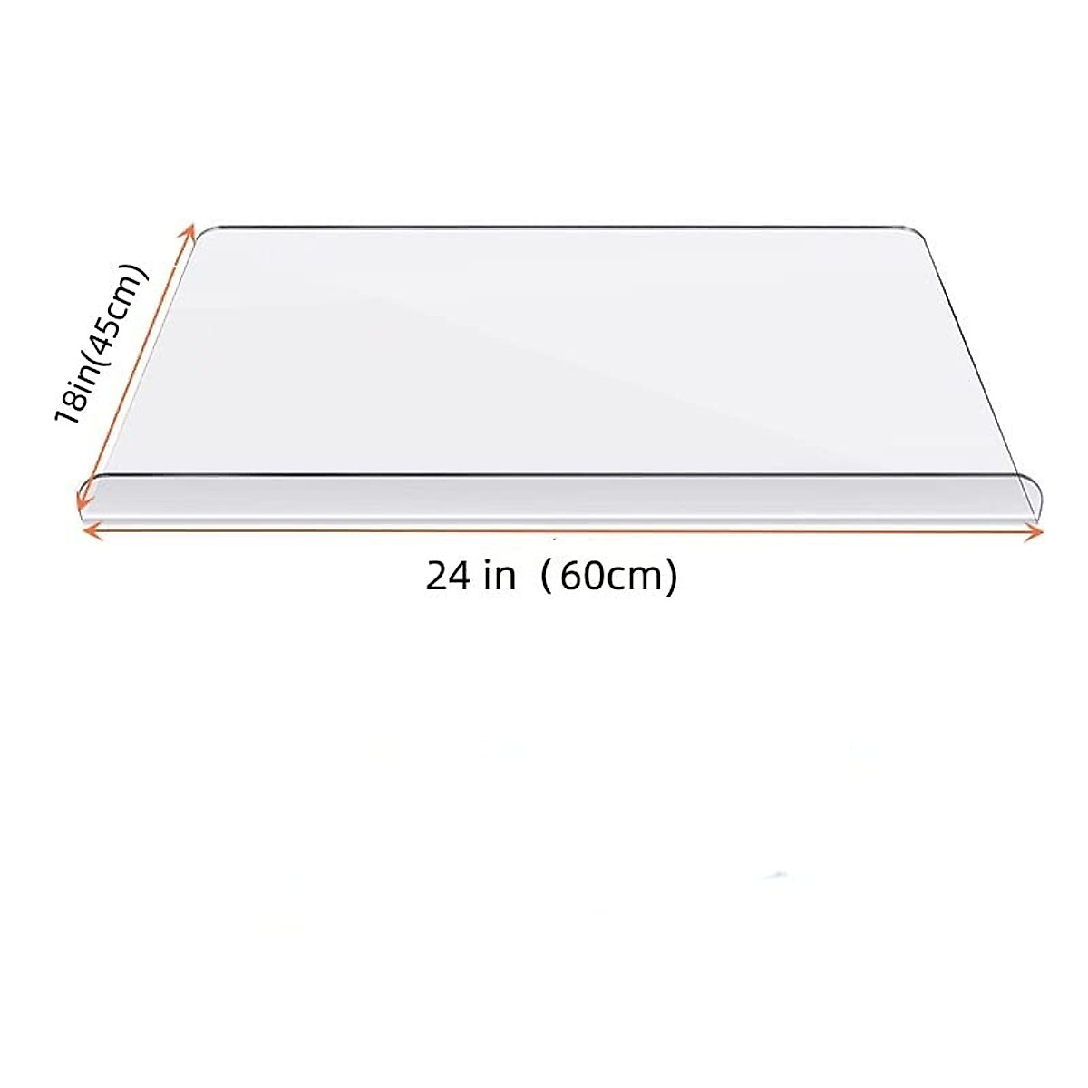 Acrylic Anti-Slip Transparent Cutting Board,2023 New Acrylic Cutting Boards for Kitchen Counter,Clear Cutting Board Clear Chopping Board Non Slip Cutting Boards with Lip (24 * 18 inches（60 * 45 cm）)
