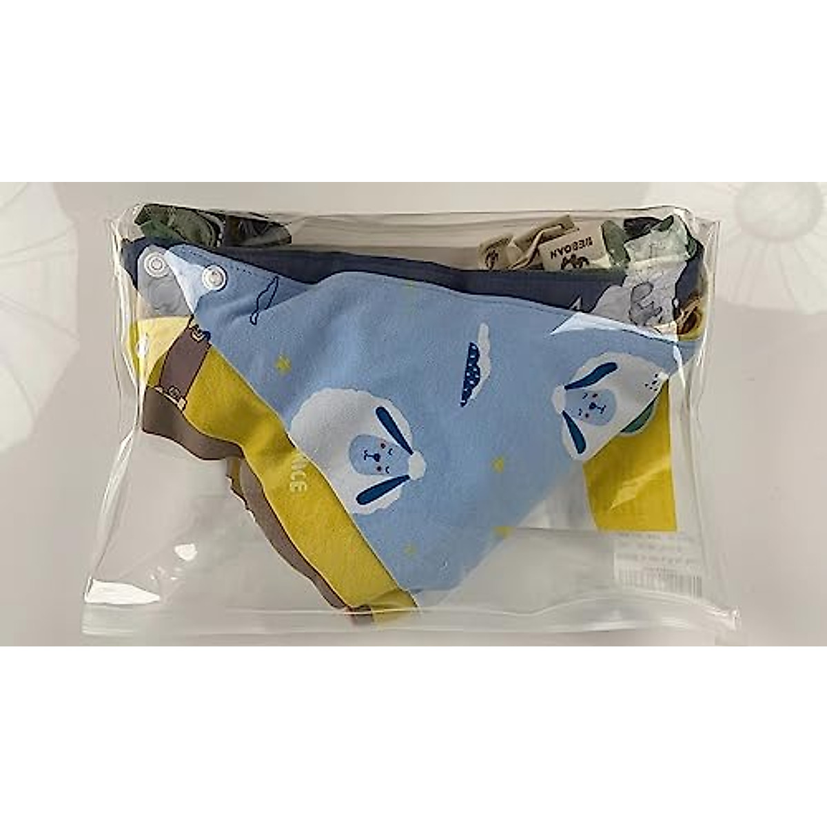 BEBOAN Baby Bandana Drool Bibs, 10-Pack Newborn Bibs for Toddler Girls Drooling Teething, 100% Organic Cotton Soft and Absorbent Baby Bibs, Adjustable Size (Boy)