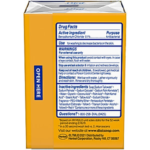 Dial Gold Antibacterial Deodorant Bar Soap, 3.2 Ounce, (Pack of 2)