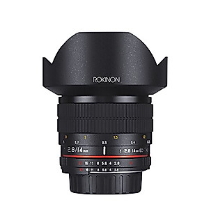 Rokinon 14mm f/2.8 IF ED UMC Ultra Wide Angle Fixed Lens w/ Built-in AE Chip for Nikon