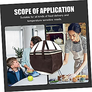 CIYODO Aluminum Insulation Pizza Warmer Thermal Insulated Grocery Reusable Shopping Thermal Pizza Outdoor Insulation Food Non-woven Fabric