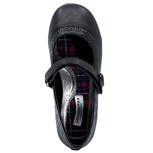 LONDON FOG Girls School Uniform Shoe Youth and Toddler Sizes Mary Jane and Ballet Flat Styles Grays Black Size 2