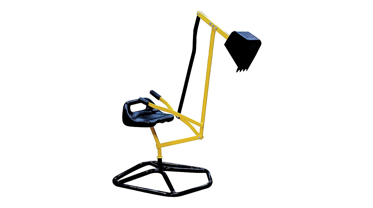 Kids Ride on Excavator Toy with 360° Rotation and Stabilizing Base