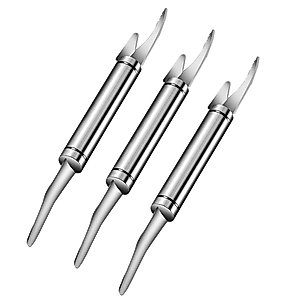 ADORAMBLING 3PC Shrimp Deveiner Tool Stainless Steel Shrimp Deveining Tool Efficient Shrimp Peeler and Deveiner Tool Portable Shrimp Cleaner Shrimp Knife for Easy Shrimp Deveining Shrimp Cleaning Tool