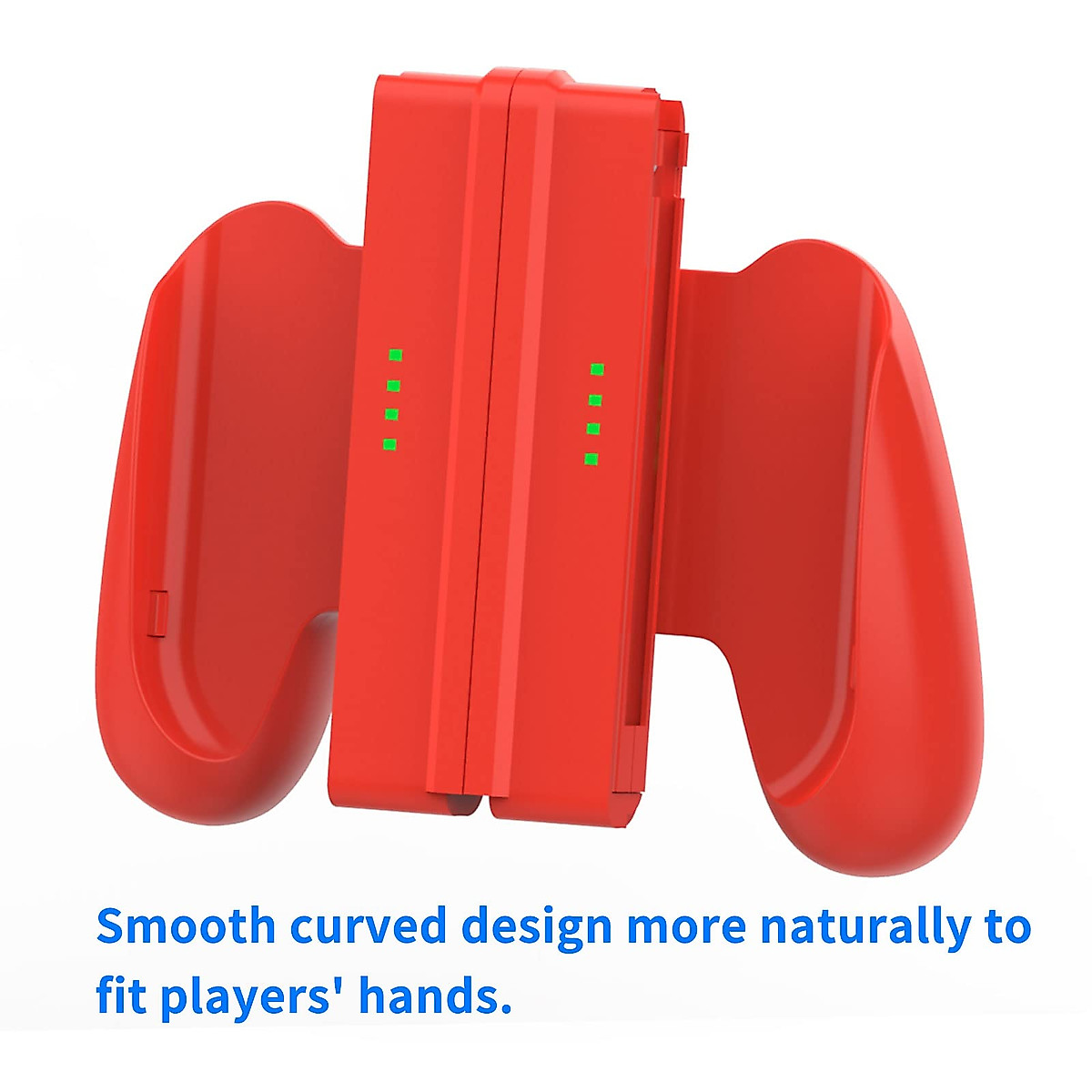 Switch Joycons Detchable Grip Compatible with Nintendo Switch/Switch OLED JoyCons Controllers,Nintendo switch accessories-Red
