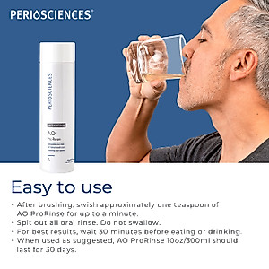 PerioSciences AO ProRinse Hydrating Mouthwash with Antioxidants – Oral Care – Fluoride-Free Mouthwash, 10 Fl Oz / 300ml