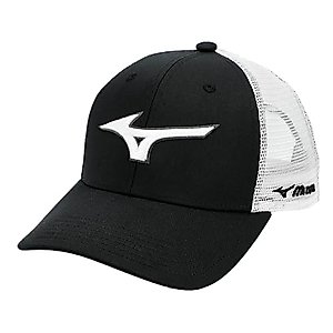Mizuno Standard Diamond Trucker HAT, Black-White