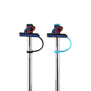 ETAMIBEL 20oz Double Wall Stainless Steel Vacuum Insulated Tumbler with Handle Straw Lid Straw Toppers Straw Brush | Thermos Flask for Water Iced Tea Coffee Smoothie and More| Portable Mug For travel