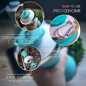 Collapsible water bottles for travel 500 ml, Foldable sports water bottles, small silicone reusable portable water bottle 17 Oz, collapsible water cups for sports hiking running, BPA Free, green