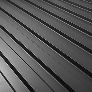 Art3d 12 Pack 2ft x 4ft Drop Ceiling Tiles in Black, Slat Design 3D Wall Panels for Interior Wall Decor 24in x 48in