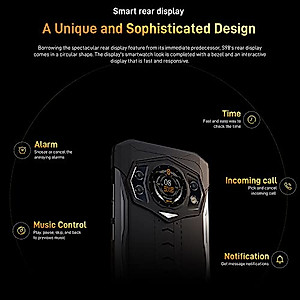 DOOGEE S98 Unlocked Rugged Smartphone, MTK G96 8GB+256GB Android 12 IP68 Waterproof Phone, 64MP+20M Night Vision Camera, 6.3"FHD+, 6000mAh, Global Unlocked Dual SIM 4G Rugged Phone NFC OTG GPS, Black