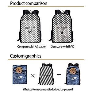 Beauty Collector Dalmatian School Backpacks Dog Print for Elementary Students, Casual Daypack