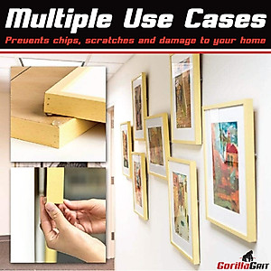 Pack of 50 Cabinet Door Bumpers - 1/2” Diameter Clear Adhesive Pads for Drawers, Glass Tops, Cutting Boards, Picture Frames, Small Furniture