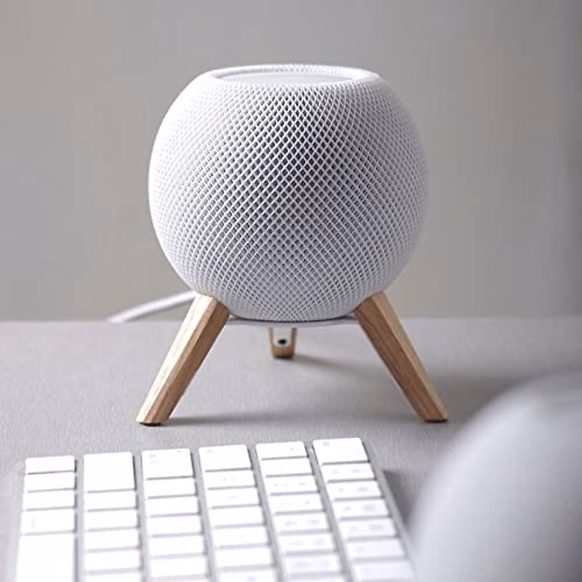 balolo Real Wood Tripod for HomePod Mini (White Oak)