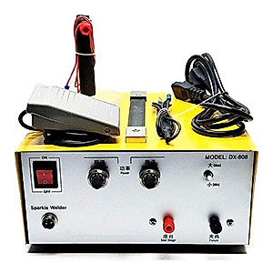 MXBAOHENG 2 in1 Pulse Spot Welder High Power Handheld Pulse Spot Welding Machine DX-80A Collision Welding Machine Jewelry Tools 500W AC220V/110V (110V)