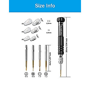 Eyeglass Repair Kit with Screws and Nose Pads, Pocket Size Optical Screwdriver, Micro Glasses Tightening/Fixing Tools, 4 in 1 Magnetic Small Screw Driver for Eye Glasses, Laptop, Watches, Electronics