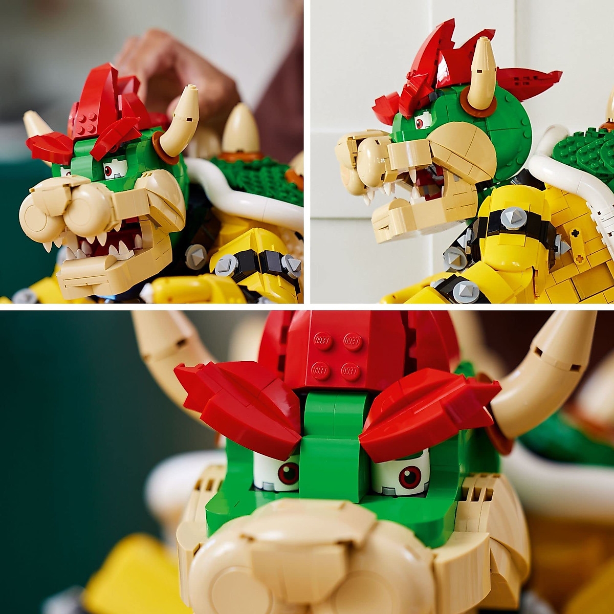 LEGO Super Mario The Mighty Bowser, 3D Build and Display Kit, Collectible Posable Character Figure with Battle Platform, Video Game Toy Idea for Fans of Super Mario Bros, 71411
