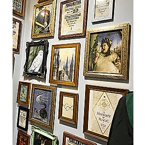 CON*QUEST Conquest Journals Harry Potter Hogwarts Wall Collage, 8"x10", Set of 50 Official Wizarding World Art Prints, Printed on Quality Card Stock, Matte Finish