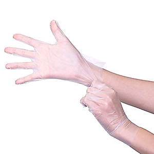 Daxwell Food Safe Stretch Poly Gloves (Medium, 1,000 Count) Non-Latex, Disposable, Food Handling Use, Powder Free, F10000224,White