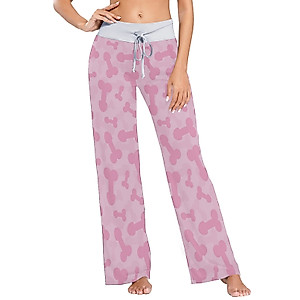 UWSG Women's Penis Seamless Pattern Pajama Pants Sleepwear Loose Lounge Pants Wide Leg Drawstring Pajama Bottoms
