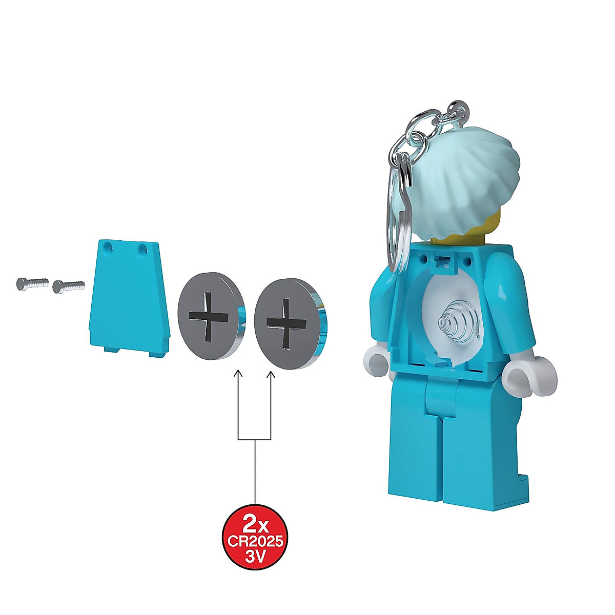 LEGO Classic Keychain Light - Surgeon - 3 Inch Tall Figure (KE178H)
