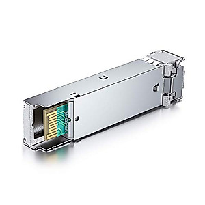 1.25G Single Mode SFP LC Module, 1000Base-LX/LH Fiber Transceiver for Cisco GLC-LH-SMD, Meraki, Ubiquit UniFi, TP-Link, Fortinet, Intel, Netgear, Mikrotik and More (SMF,1310nm,20km,DDM) 2 Pack