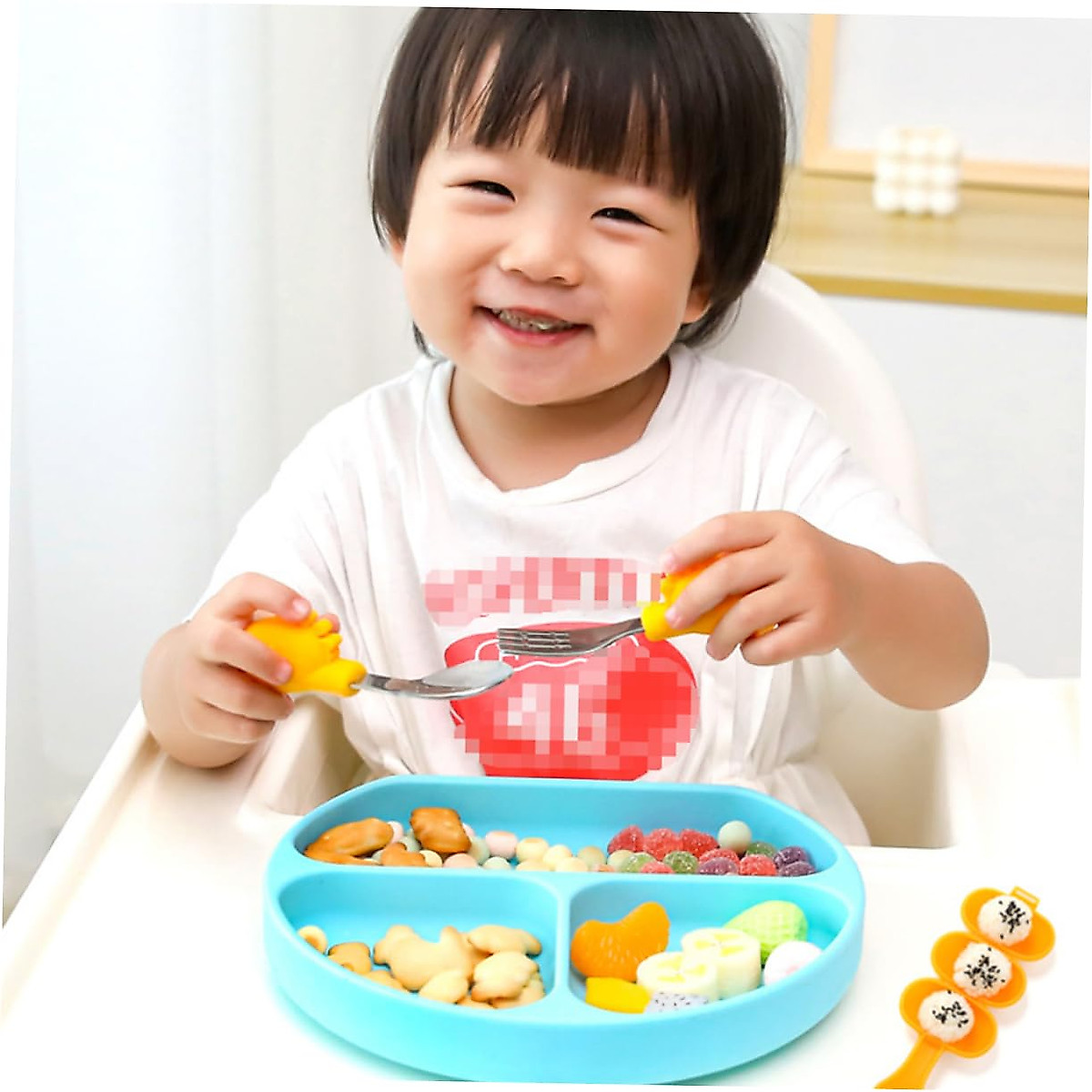 HEMOTON 1 Set Spoon and Fork Flatware Set Portable Utensils Spoons Training Spoon Essential Forks Spoons Fork Deer