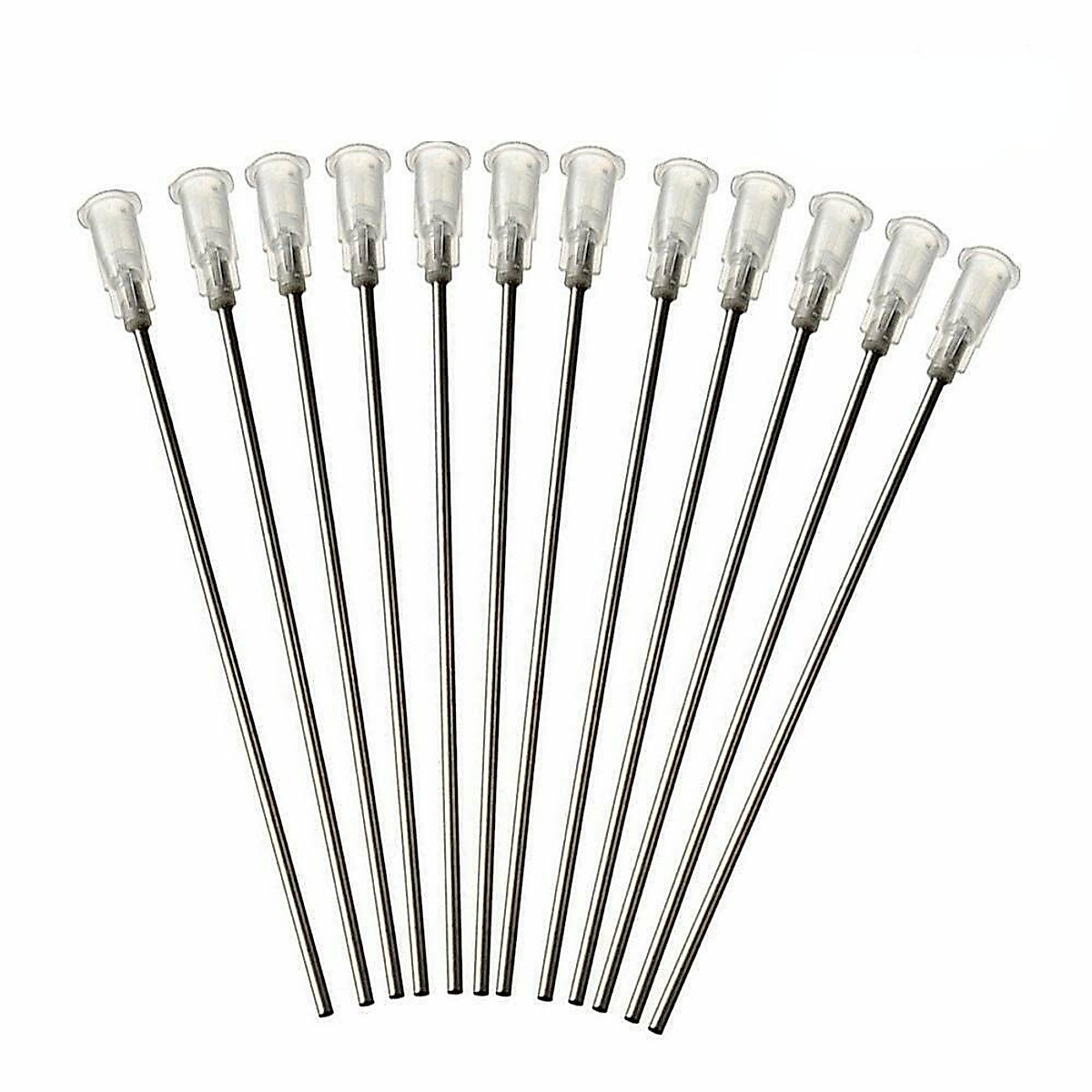 LTKJ 100pcs Blunt Dispensing Needles Syringe Needle Tip for Ink Glue Liquid 16GA 4inch/10cm Length