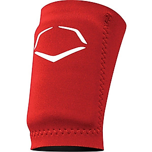 EvoShield Adult Solid Batter's Protective Wrist Guard (S, Red)