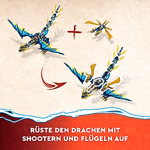 LEGO 71796 Ninjago The Elemental Dragon Against Empress' Robot Large Construction Toy for Christmas, with Figures and 6 Ninja Minifigures, Collectible Set, Kids Gift