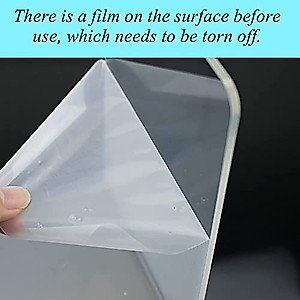 QPEY Clear Acrylic Shelves,15" Invisible Floating Bookshelf Wall Mounted Wall Shelves for Picture Display,Record Storage,Book,Magazine,Files Organizer-Acrylic Shelves 2 Packs