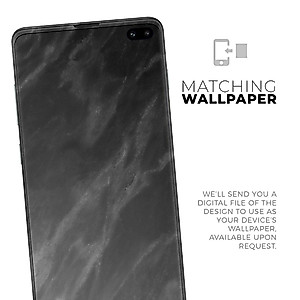 DesignSkinz Black Marble Surface Protective Vinyl Decal Wrap Skin Cover Compatible with The Samsung Galaxy S20 (Screen Trim & Back Glass Skin)